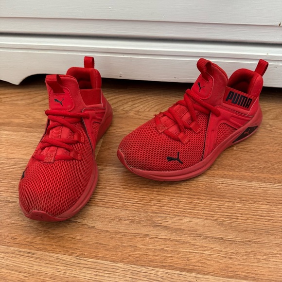 Puma | Shoes | Puma Youth Size 3 Red Sneakers | Poshmark